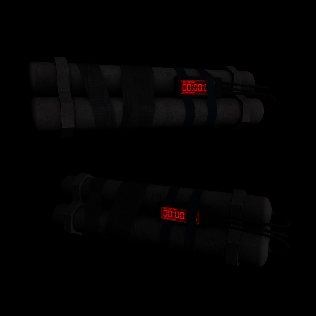 3d Model Pipe Bomb Bundled
