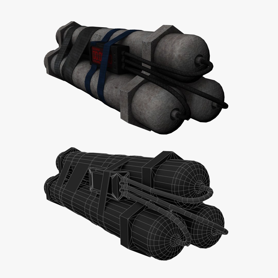3d Model Pipe Bomb Bundled