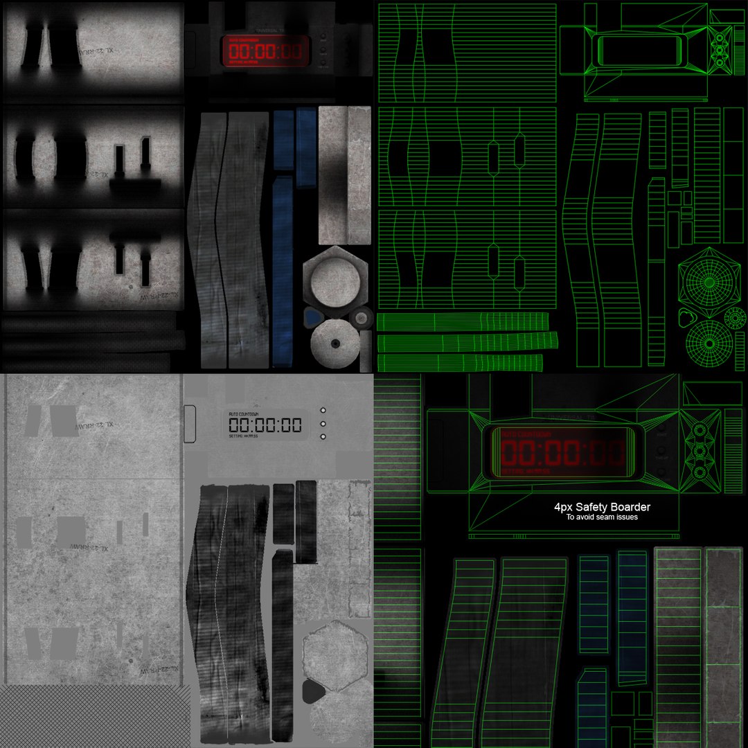 3d Model Pipe Bomb Bundled