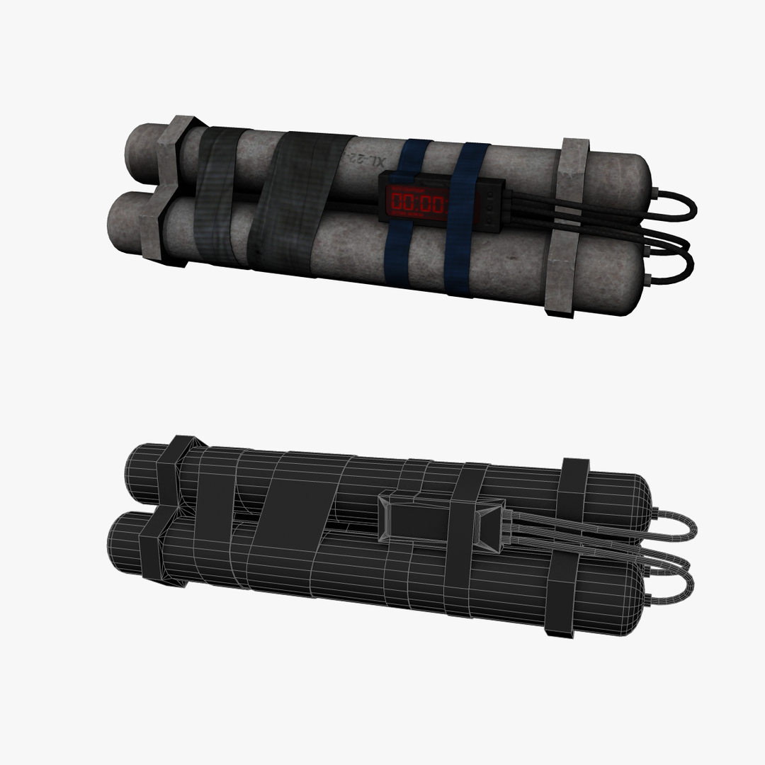3d Model Pipe Bomb Bundled