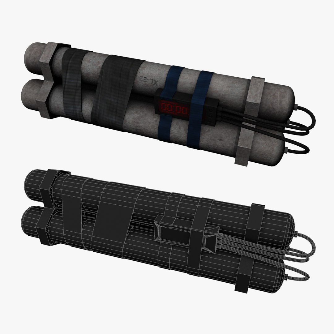 3d Model Pipe Bomb Bundled