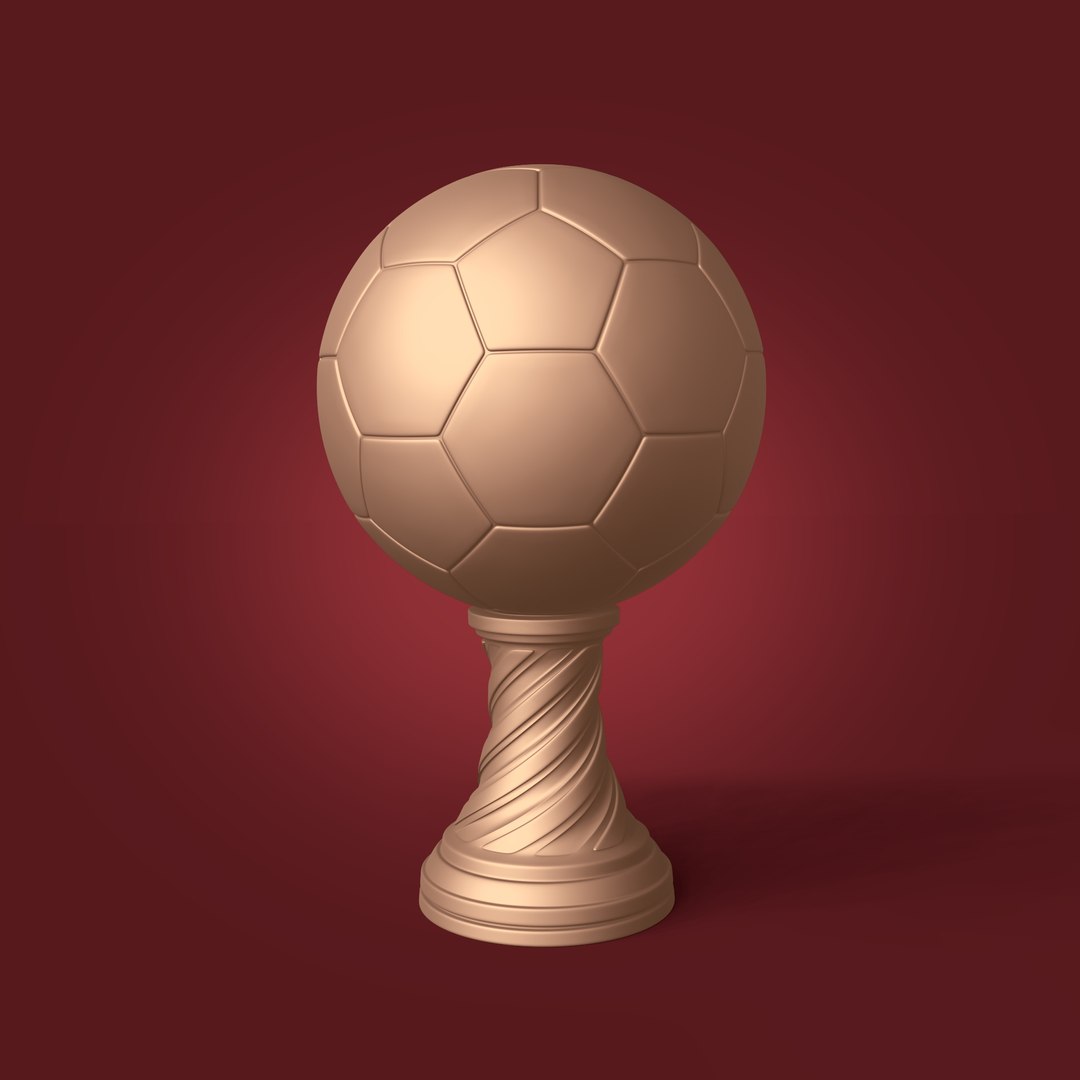 3D Soccer Football Trophy -- Ready For 3D Printing - TurboSquid 1779591