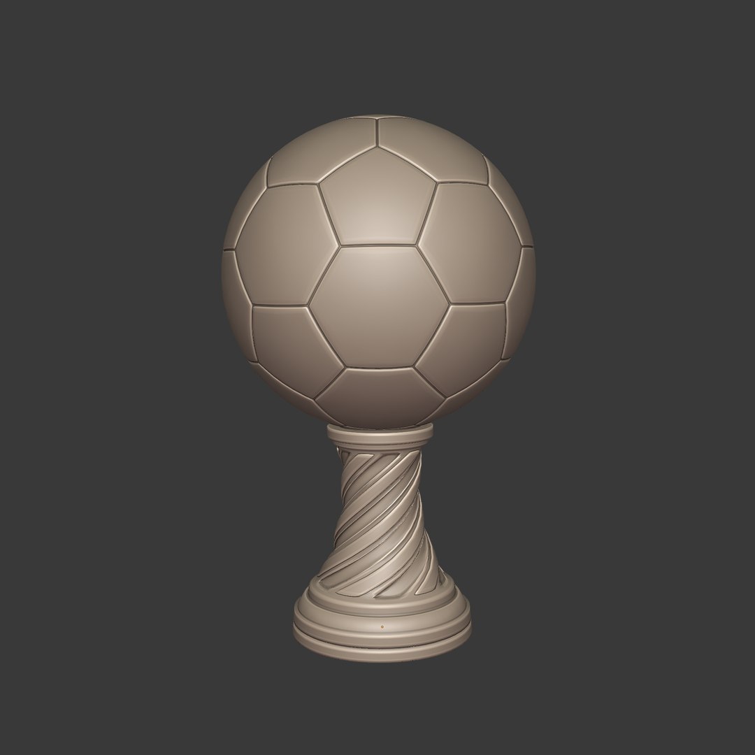 3D Soccer Football Trophy -- Ready For 3D Printing - TurboSquid 1779591