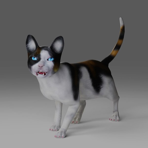 3D model Calico Cat rigged and animated - TurboSquid 1984698