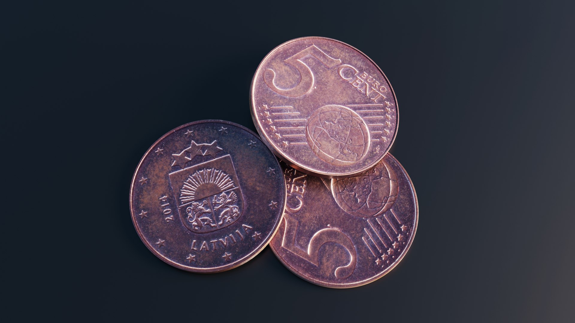 3D Euro Cent Coin Model - TurboSquid 2286833