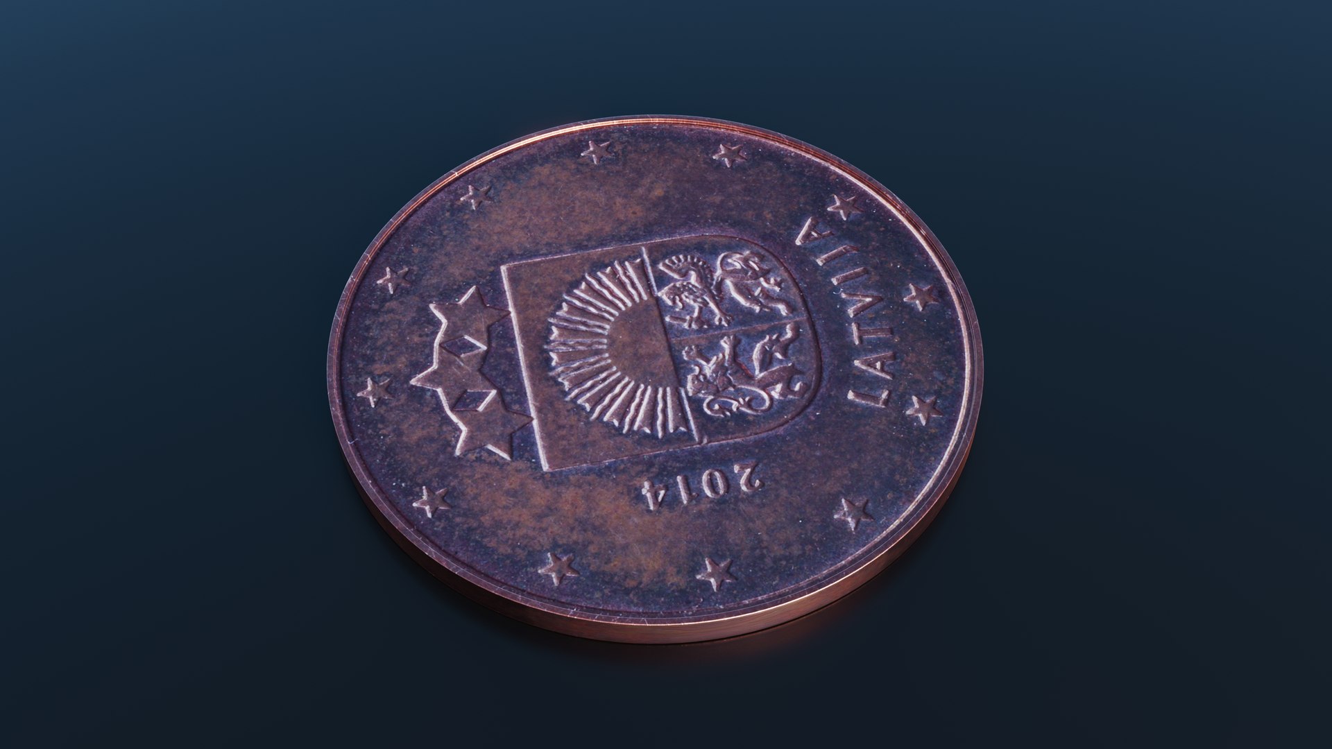 3D Euro Cent Coin Model - TurboSquid 2286833