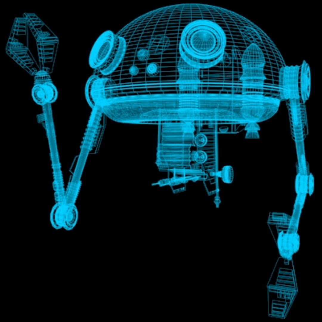 Flying Robot Droid 3d Max