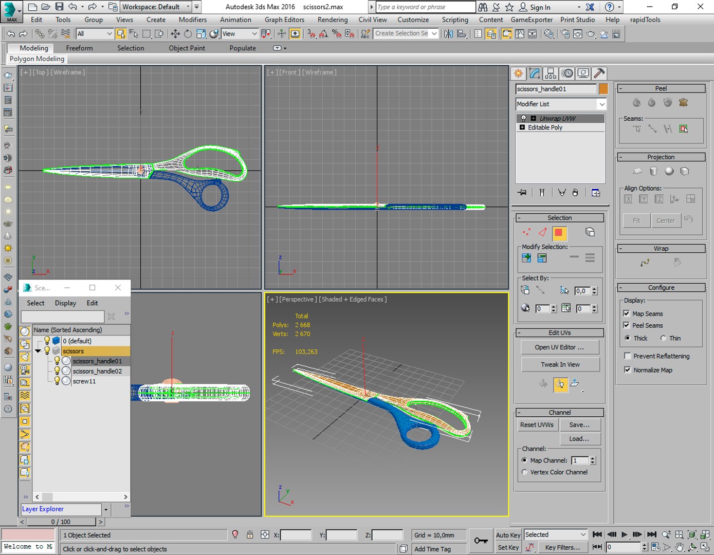 Scissors 3D model - TurboSquid 1944236
