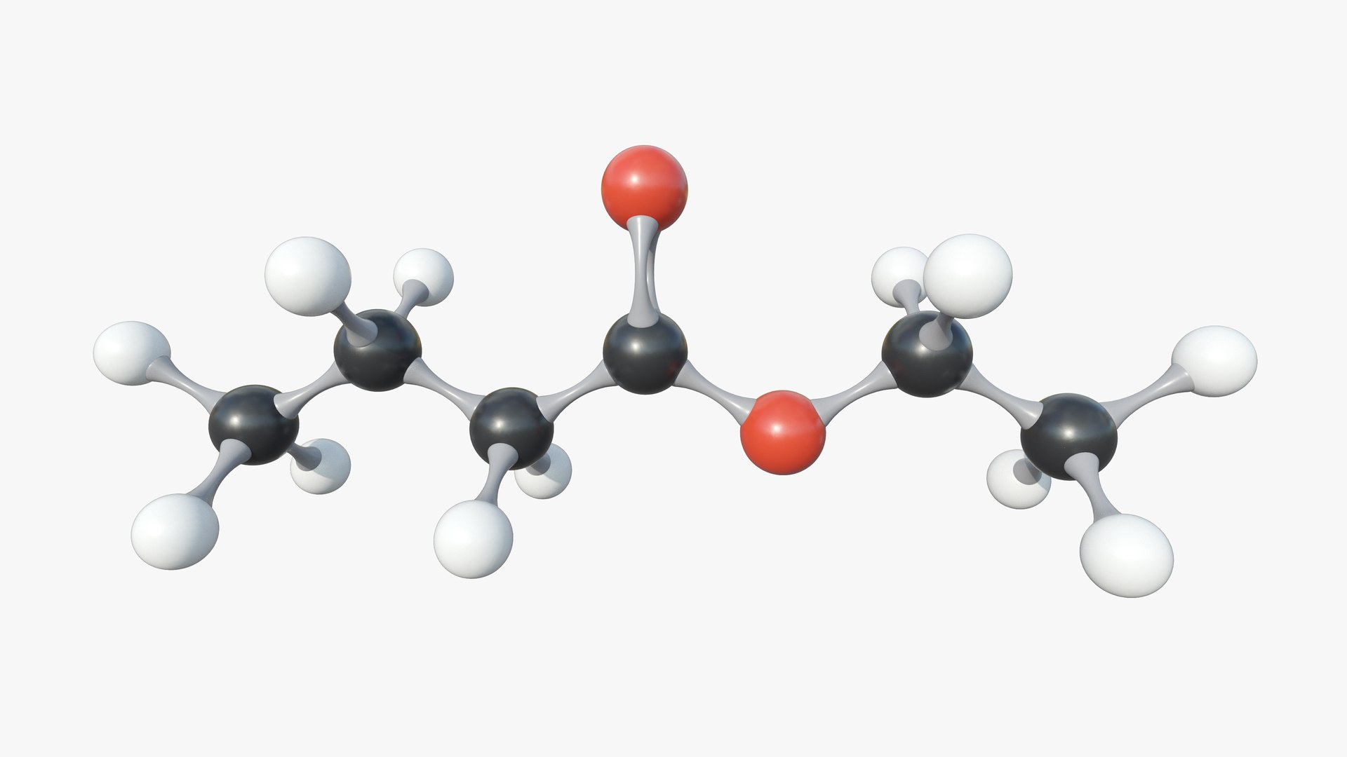 Ethyl Butyrate Molecule With PBR 4K 8K 3D - TurboSquid 1943557