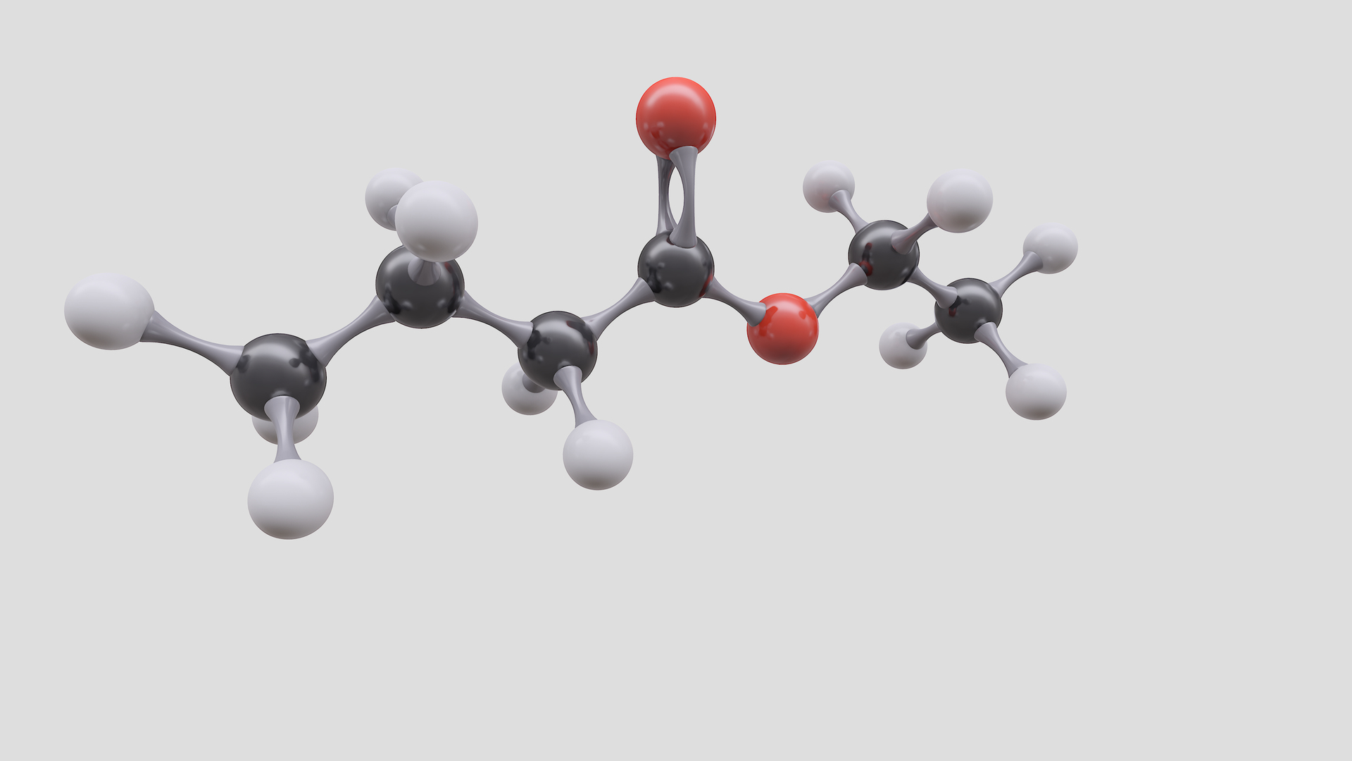 Ethyl Butyrate Molecule With PBR 4K 8K 3D - TurboSquid 1943557
