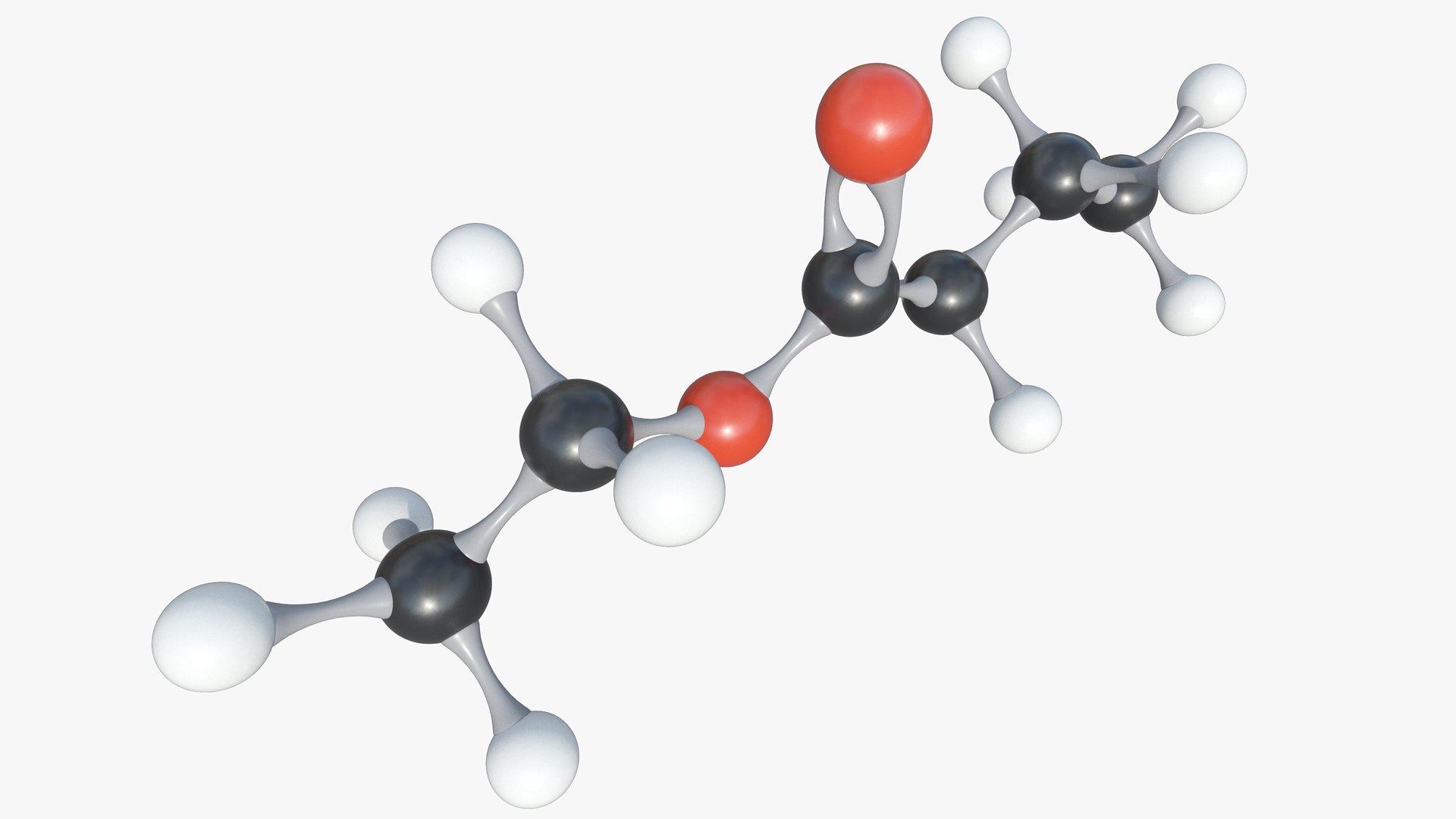 Ethyl Butyrate Molecule With PBR 4K 8K 3D - TurboSquid 1943557