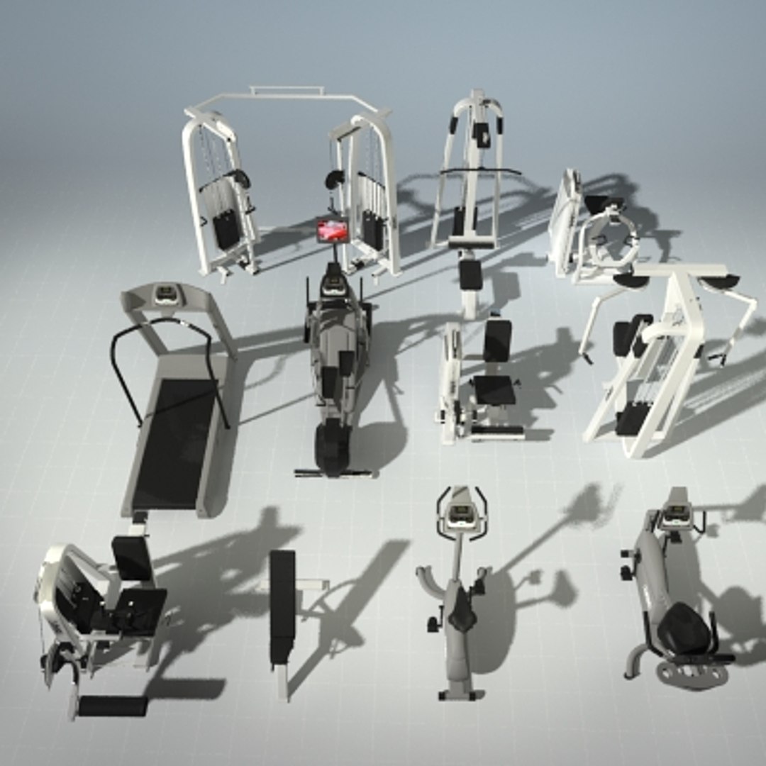 3d 12 Precor Fitness Equipment Model