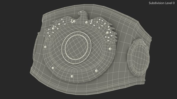modelo 3d Piel de cinturón de campeón mundial de la OMB - TurboSquid ...