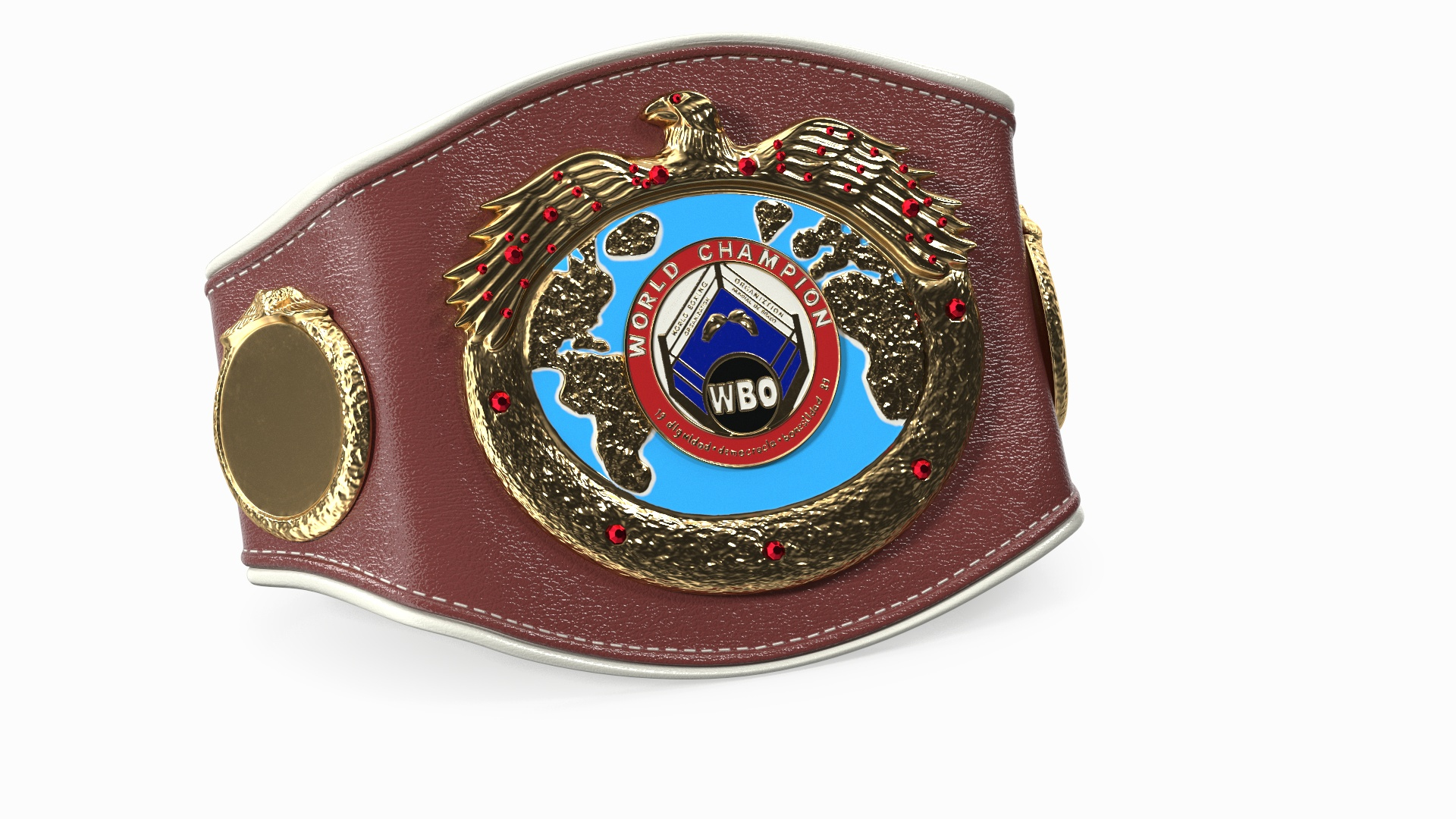 WBO World Champion Belt Fur 3D Model - TurboSquid 2134663