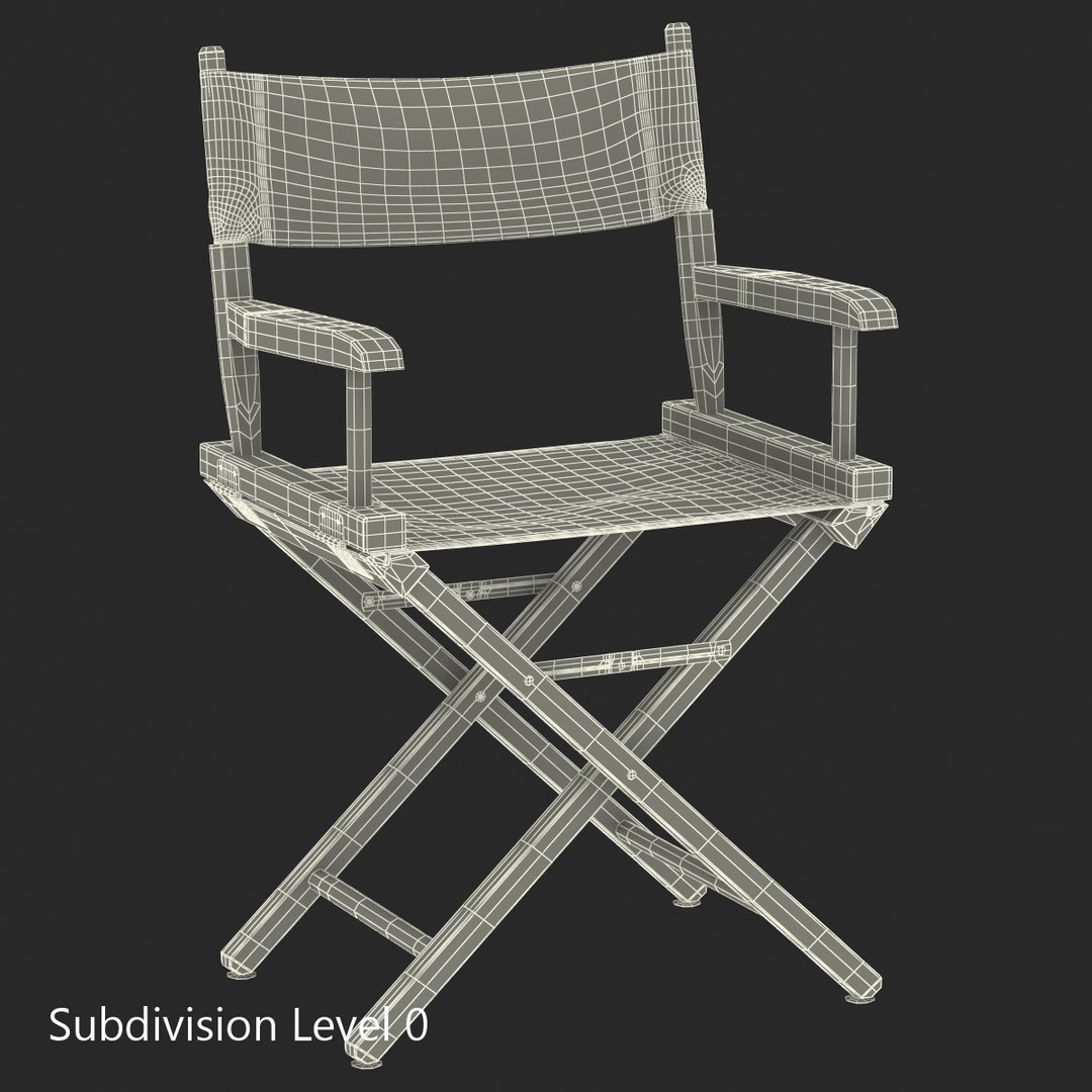3d director chair model