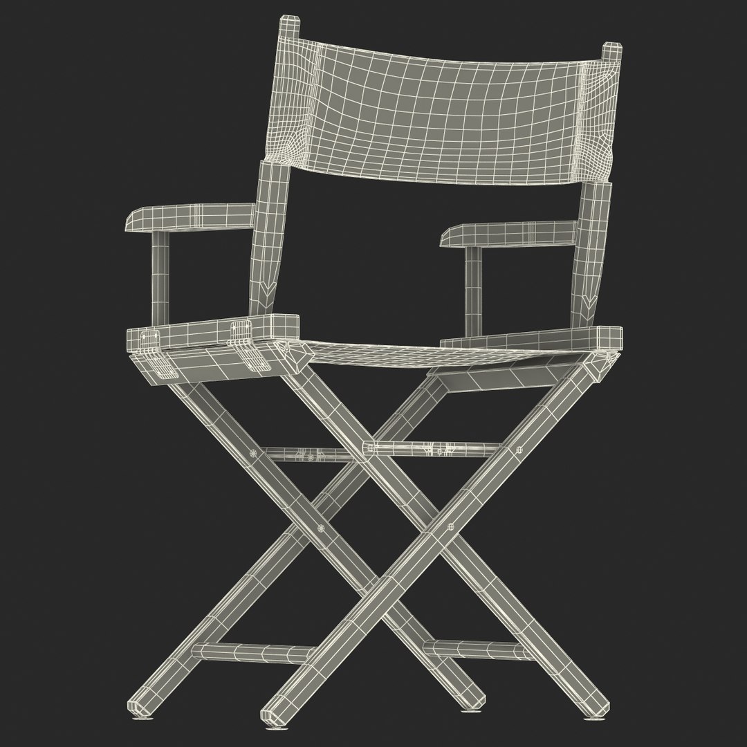 3d director chair model