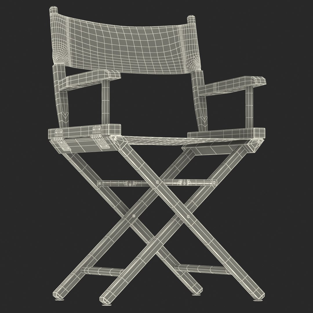 3d director chair model