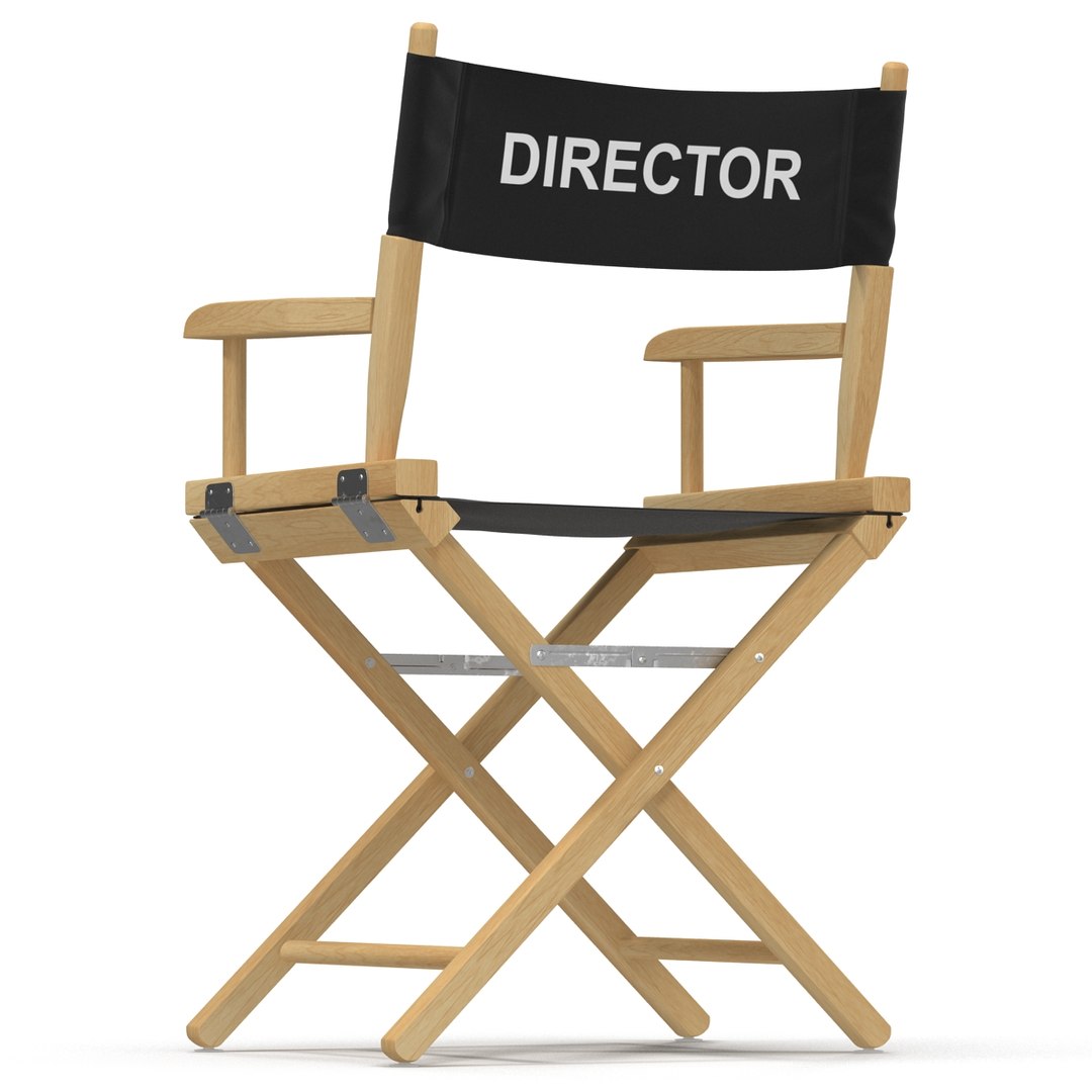 3d director chair model