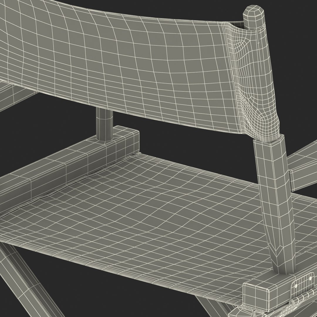 3d director chair model