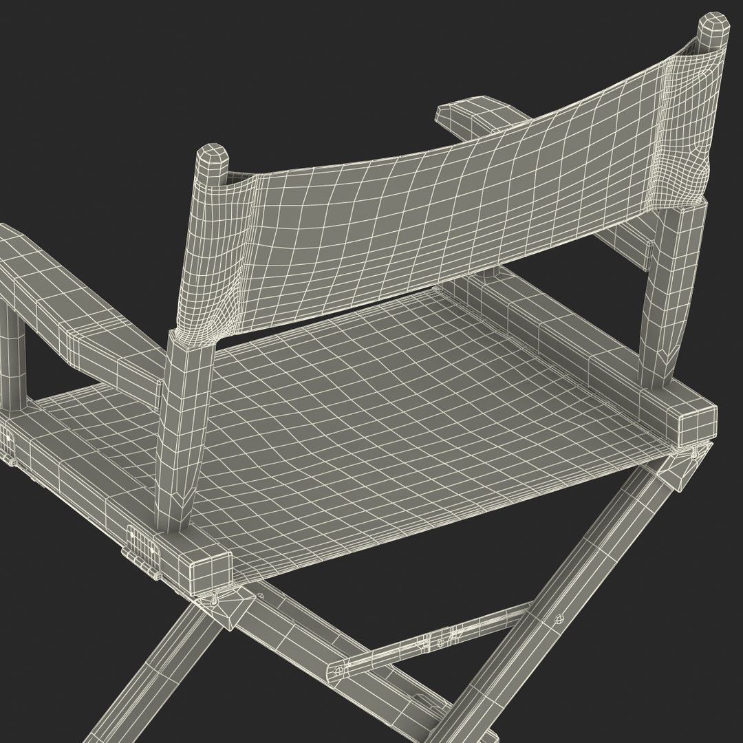 3d director chair model