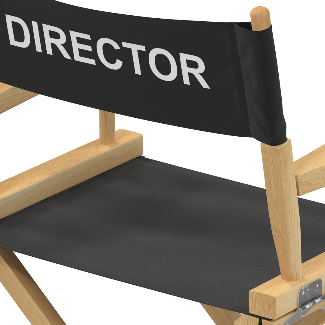 3d director chair model