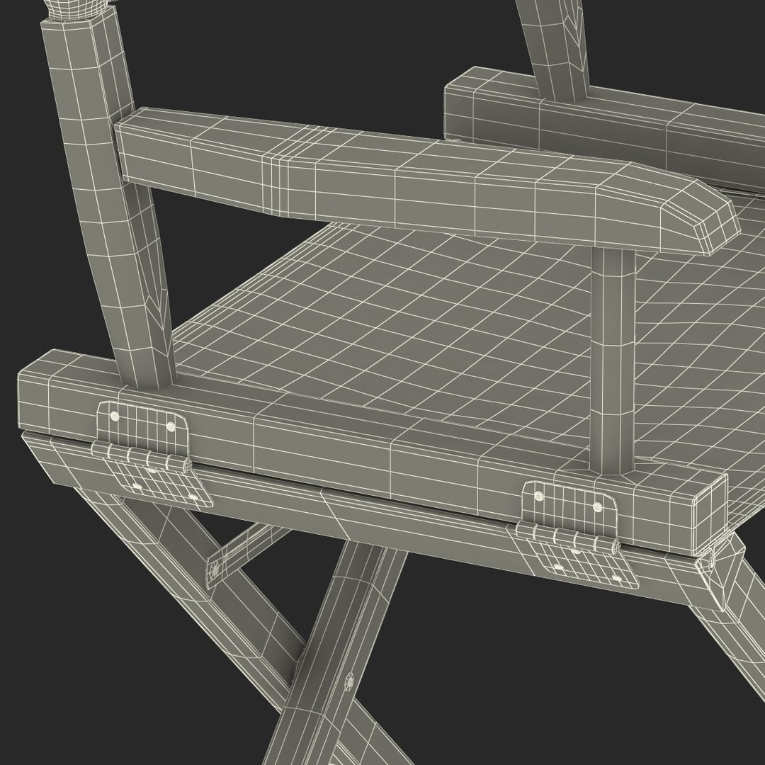 3d director chair model