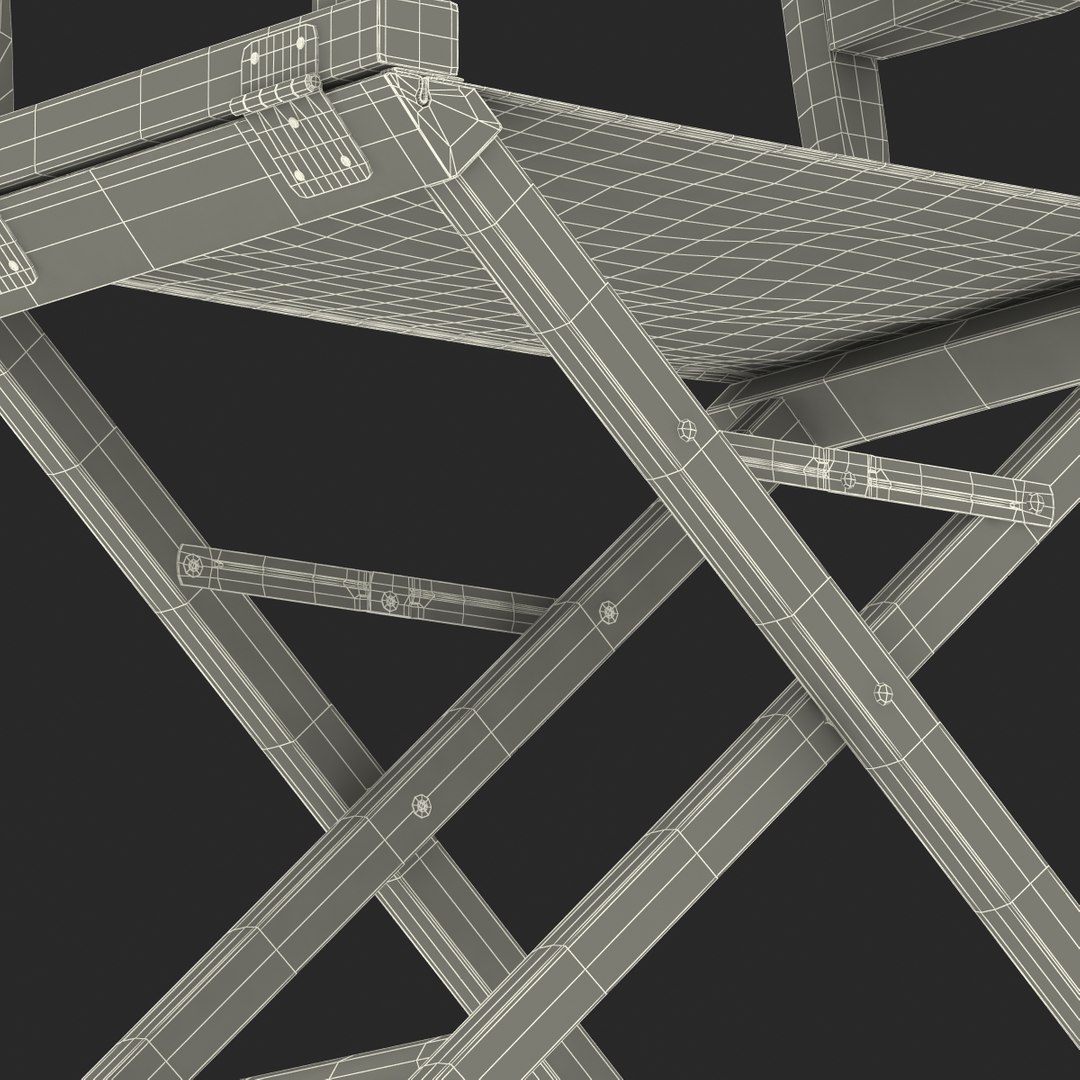3d director chair model