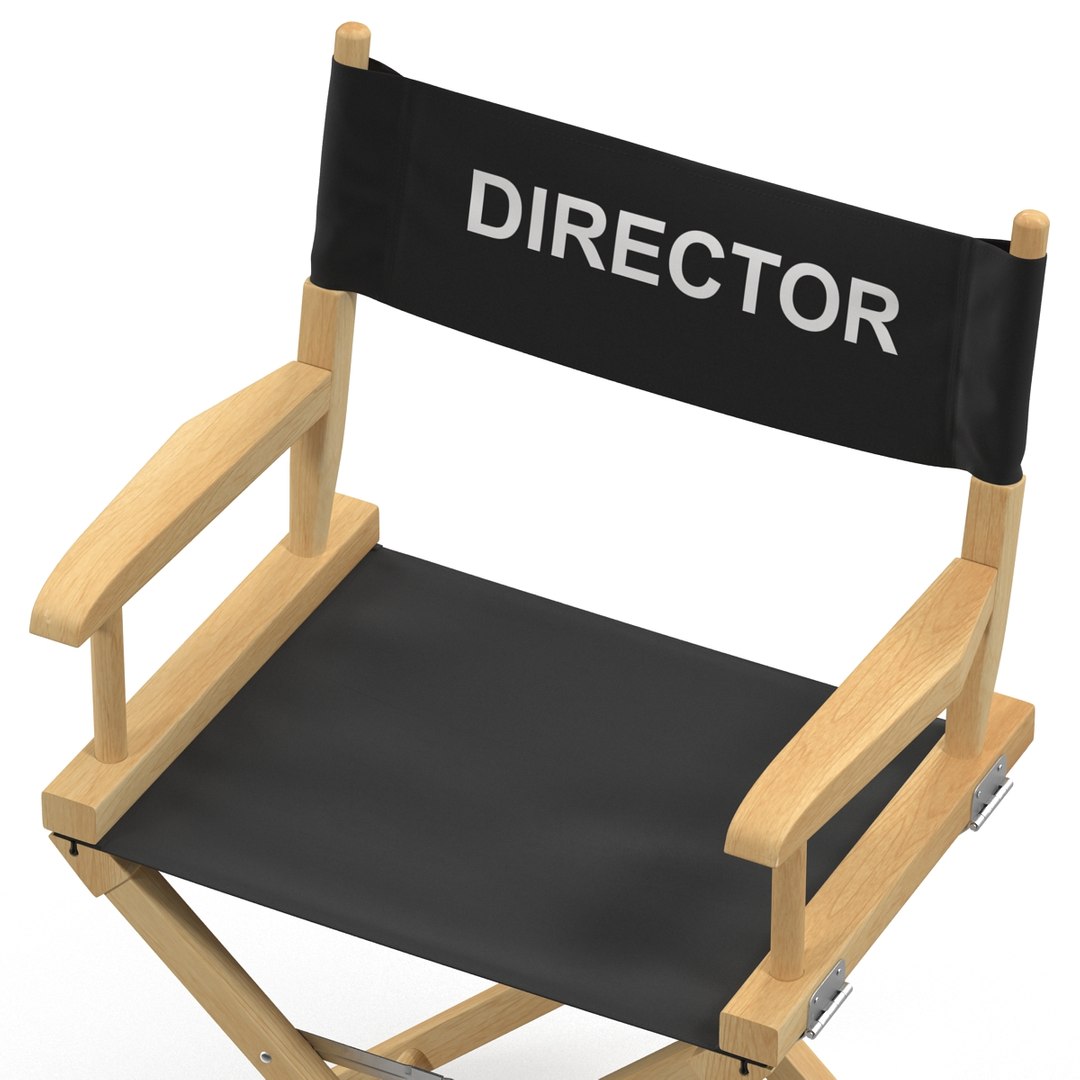 3d director chair model