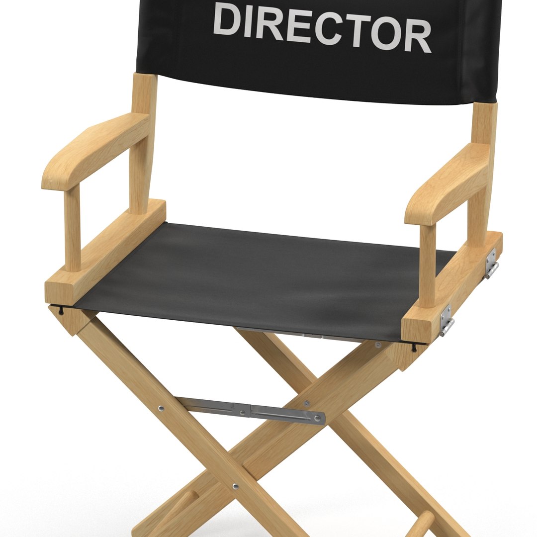 3d director chair model