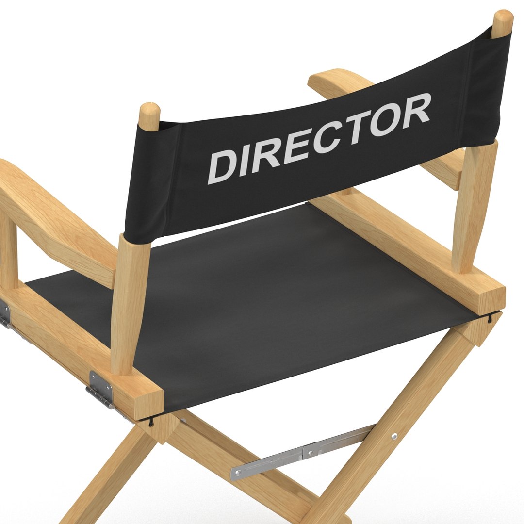 3d director chair model
