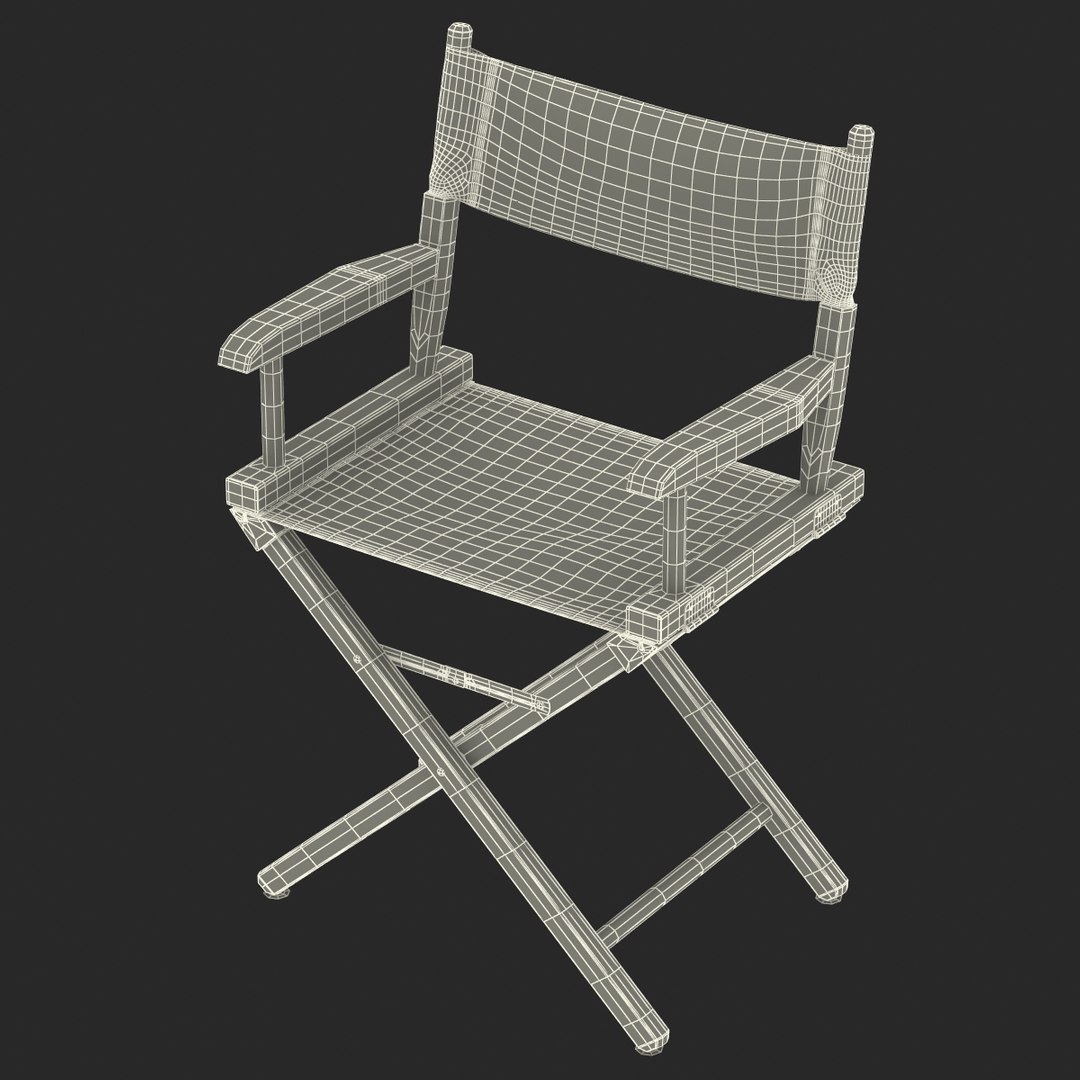3d director chair model
