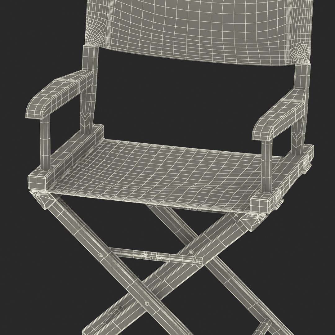 3d director chair model