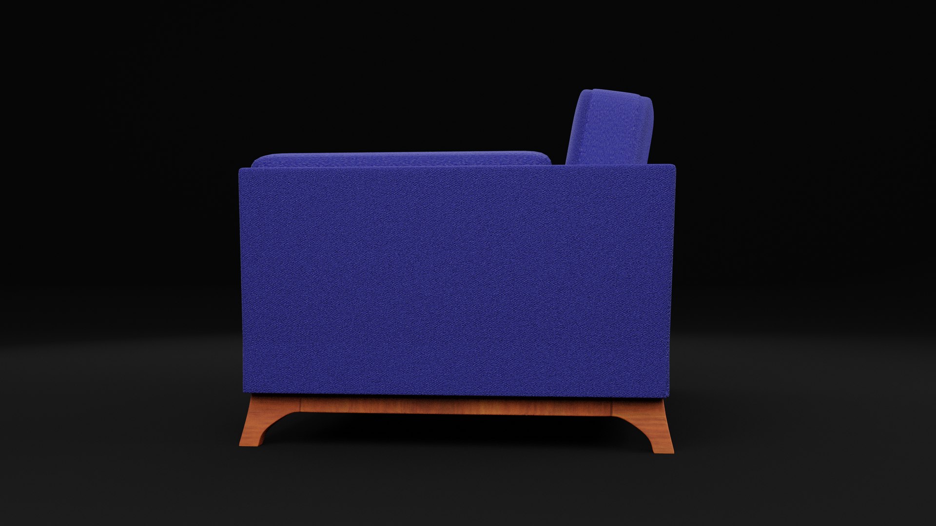 3D Boston 2 Seater Sofa Blue Color Model - TurboSquid 2105051