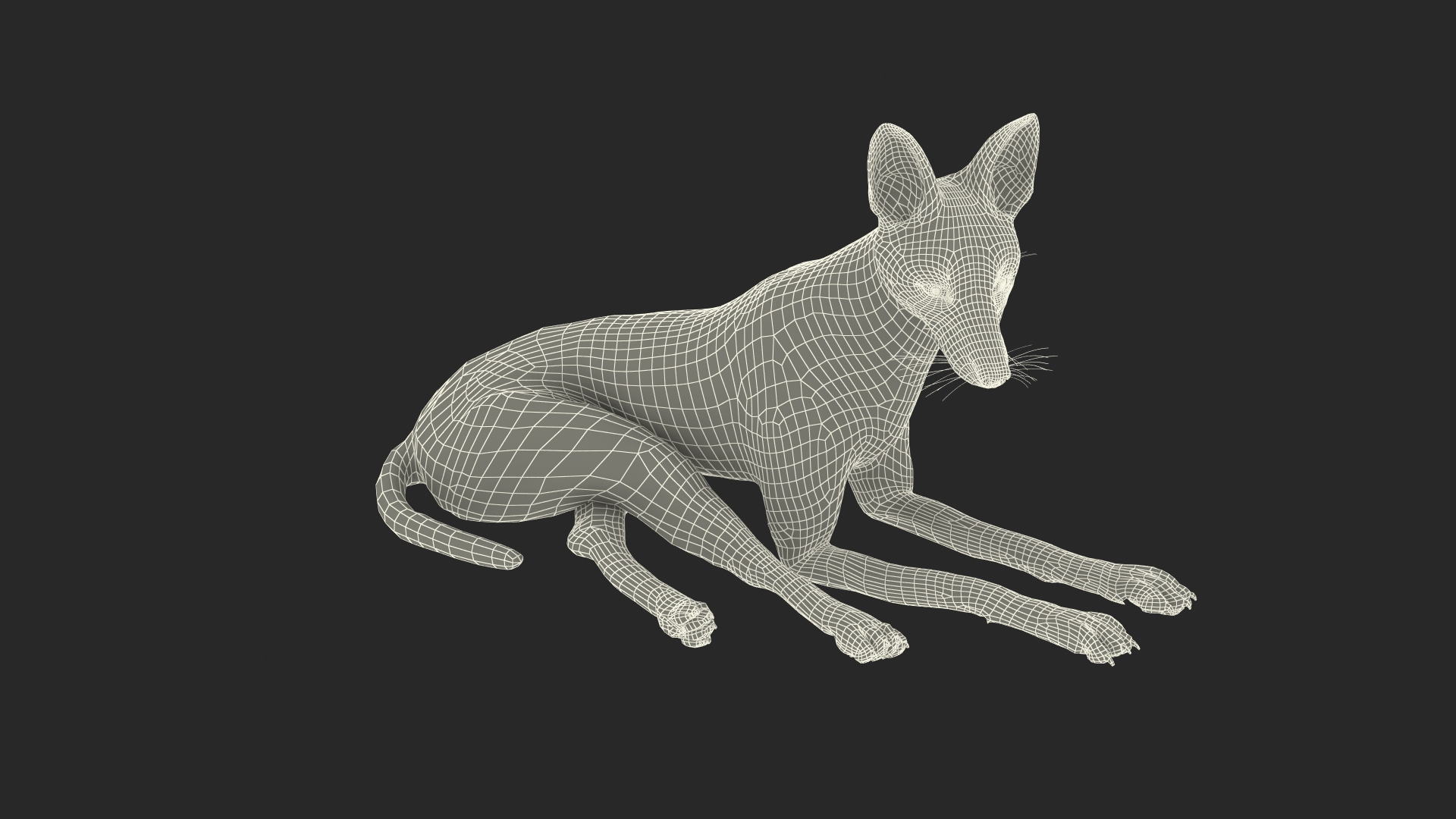 Maned Wolf Reclining Pose Fur 3D Model - TurboSquid 2201860