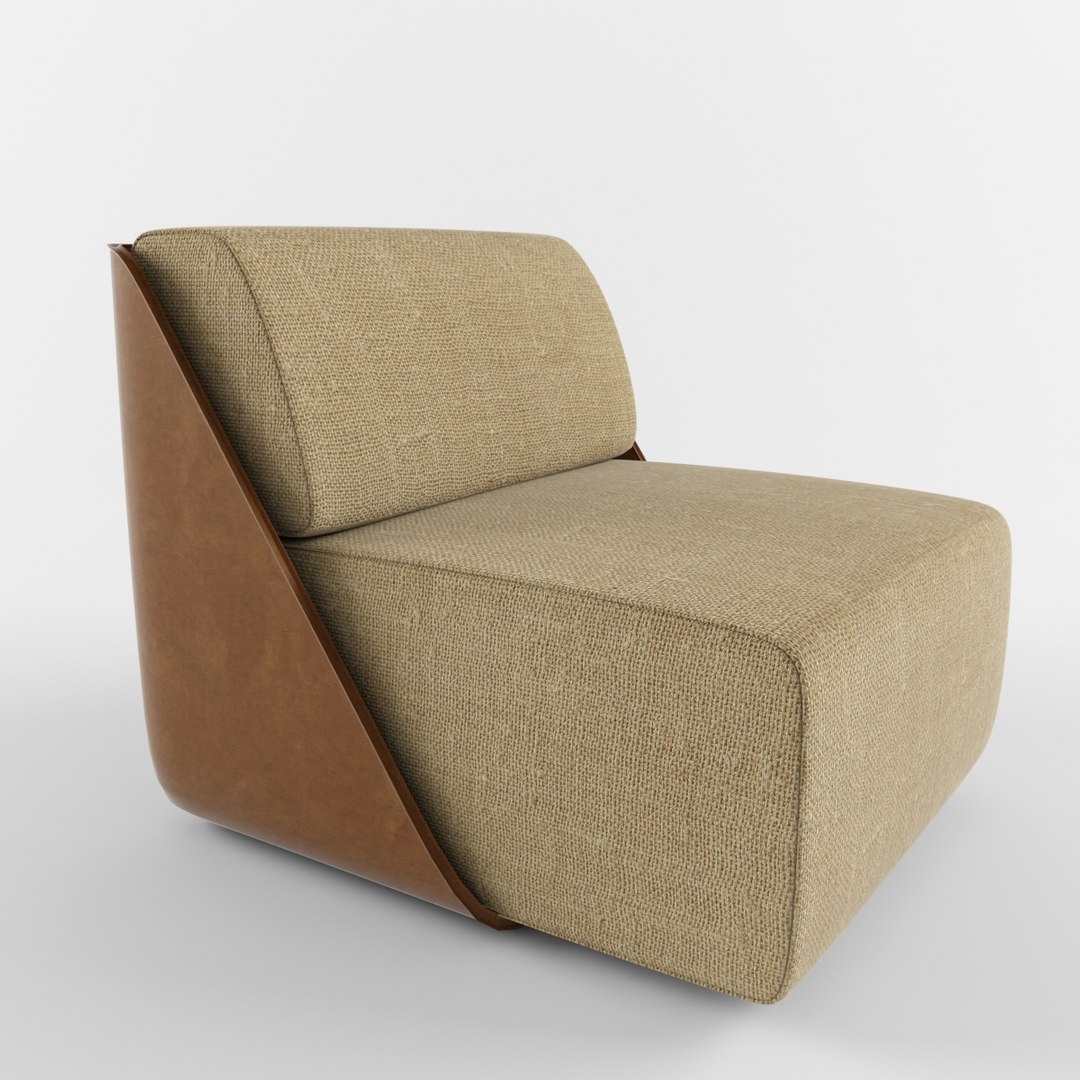 Alivar Lagoon Armchair Lounge Chair 3d Model