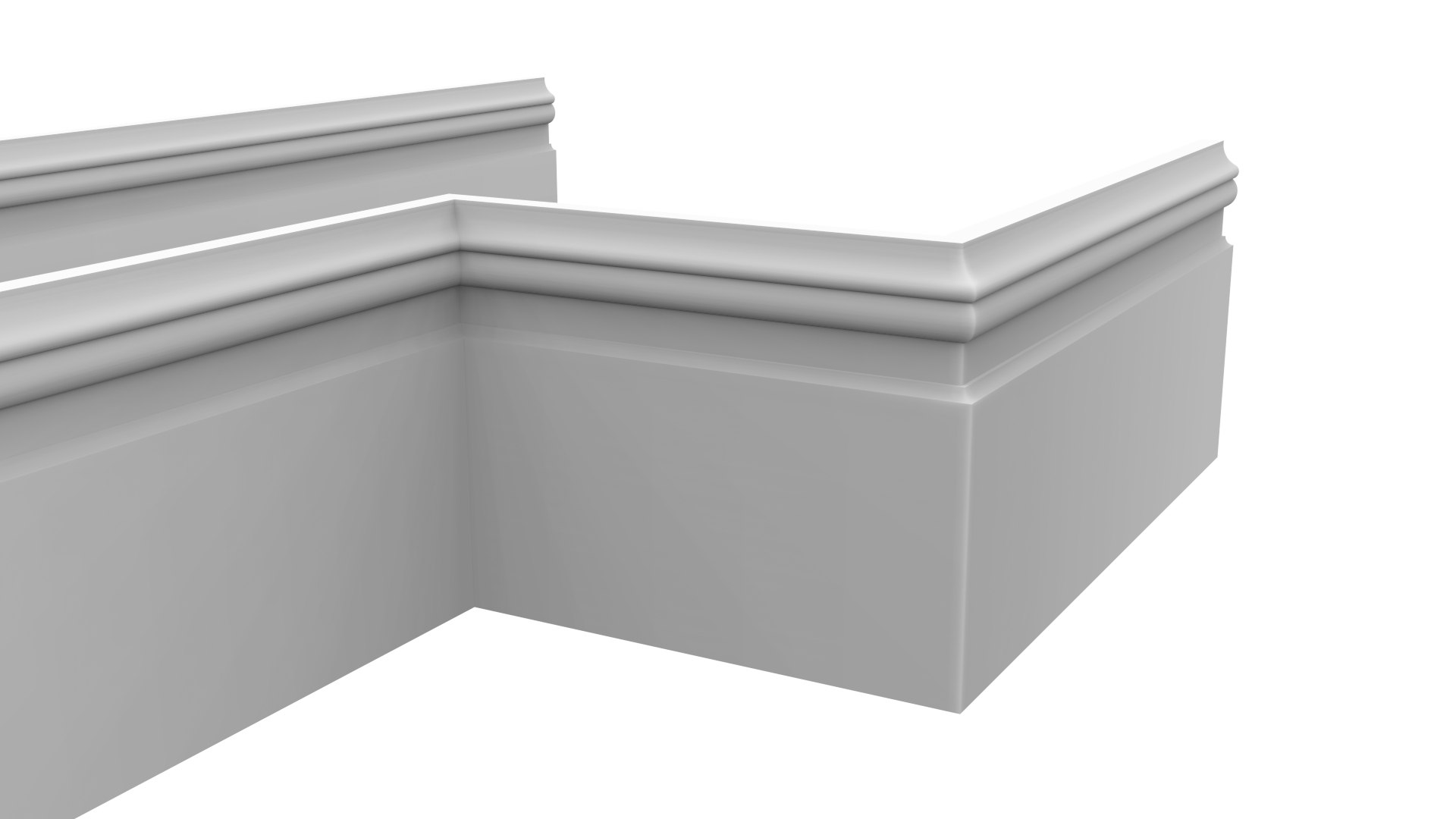 Baseboard 3D Model - TurboSquid 2022880