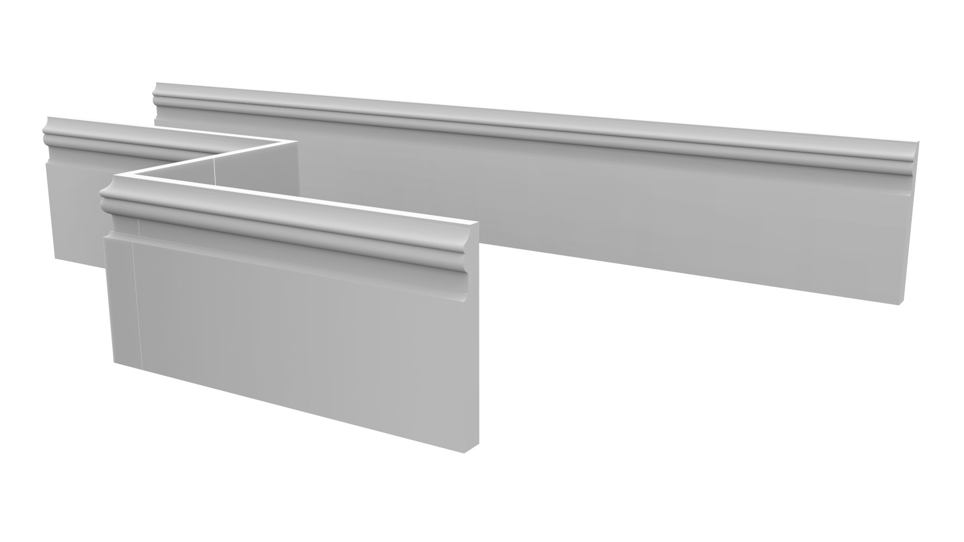 Baseboard 3D Model - TurboSquid 2022880