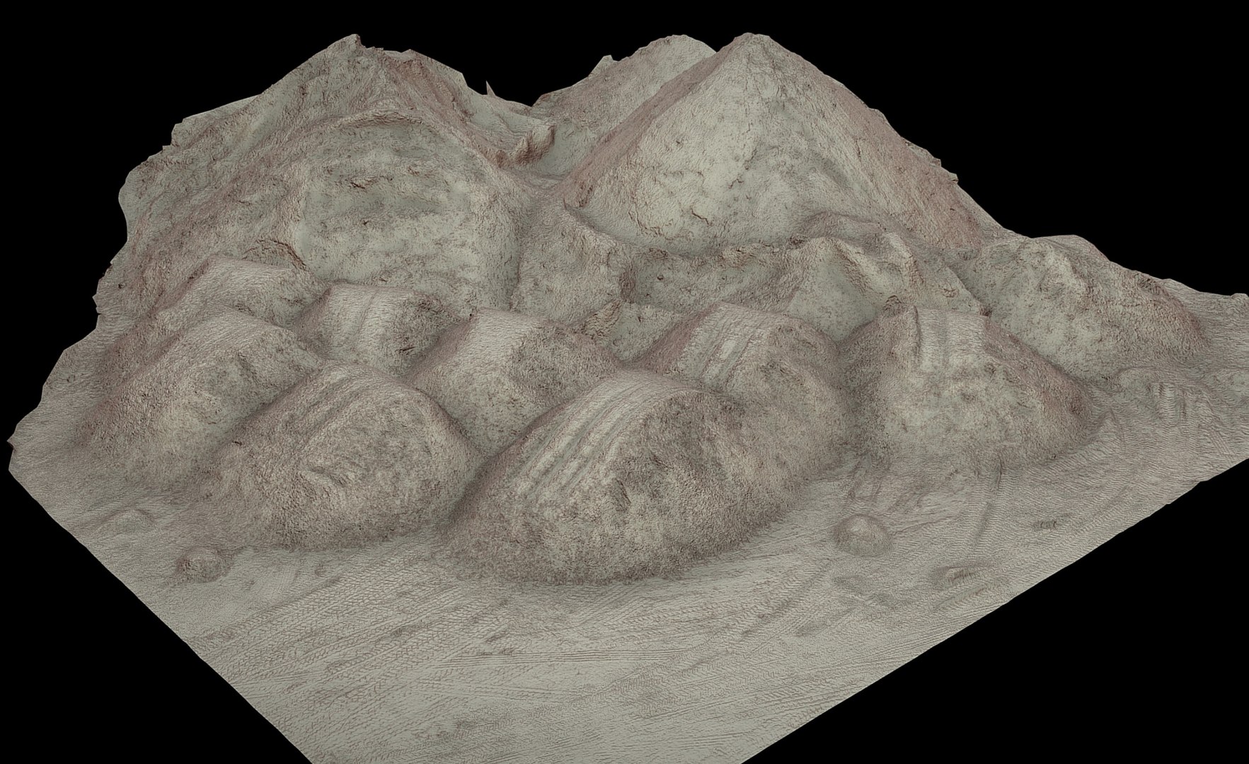 3D Sand Piles Construction Site Ground Photogrammetry - TurboSquid 2274889