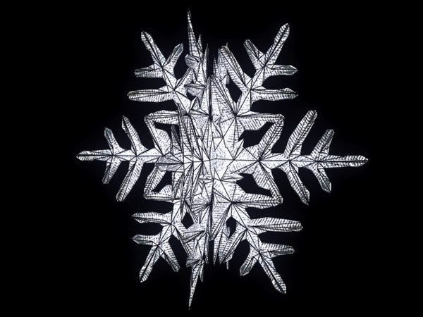 snowflake lamp light 3d model
