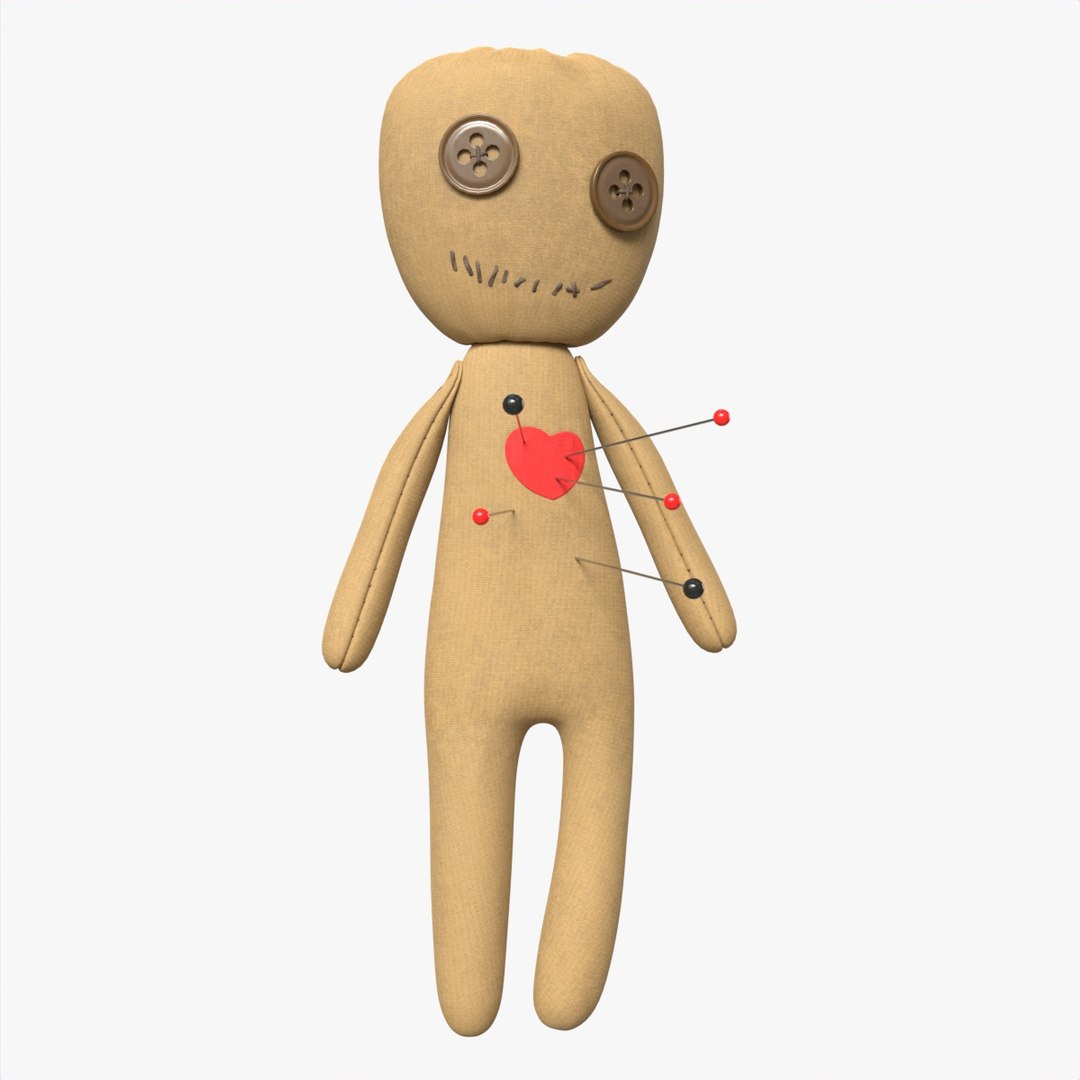 Voodoo Doll Fabric With Pins 3D Model - TurboSquid 2027492