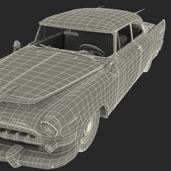 3d model of retro racing cars