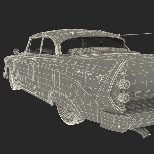 3d model of retro racing cars