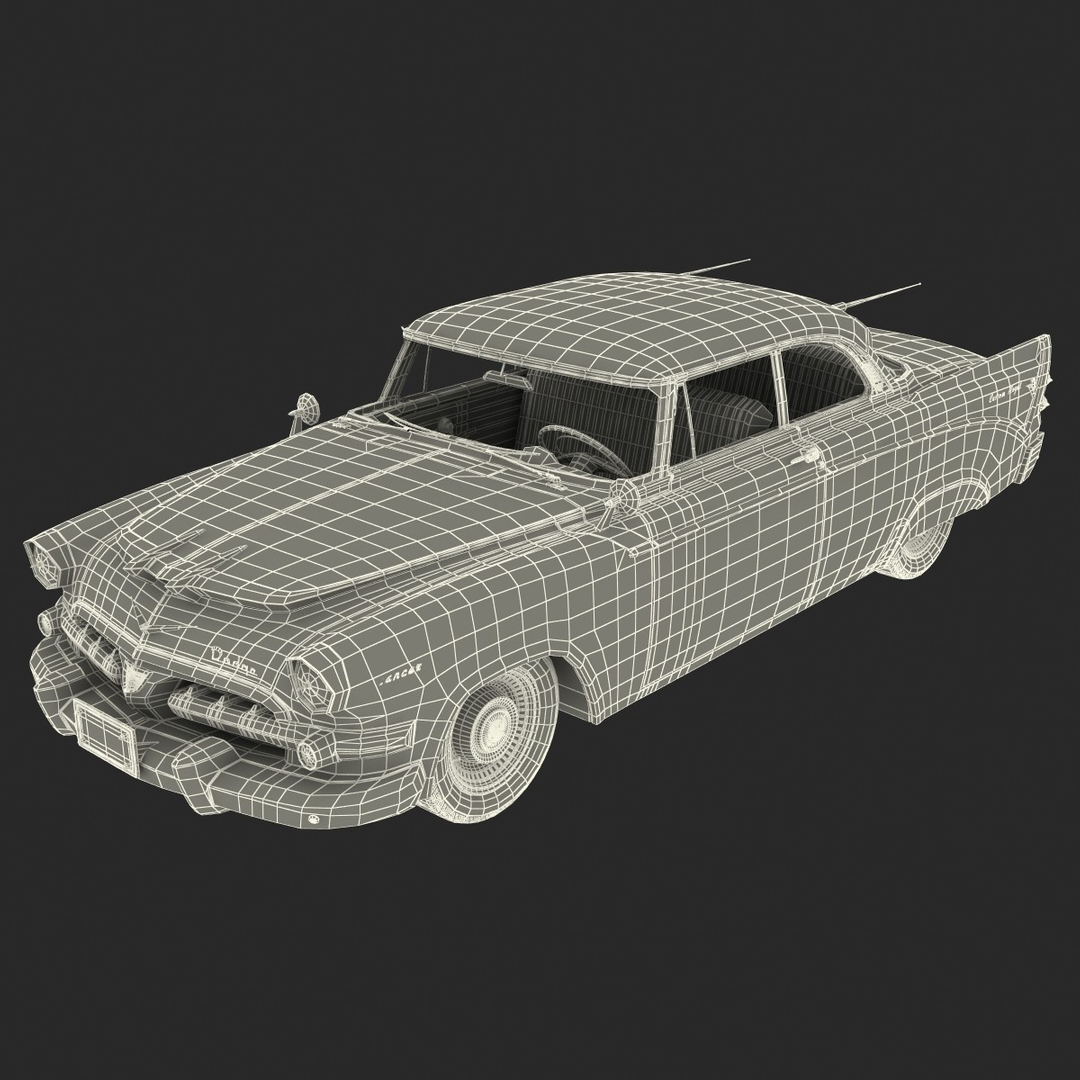 3d model of retro racing cars