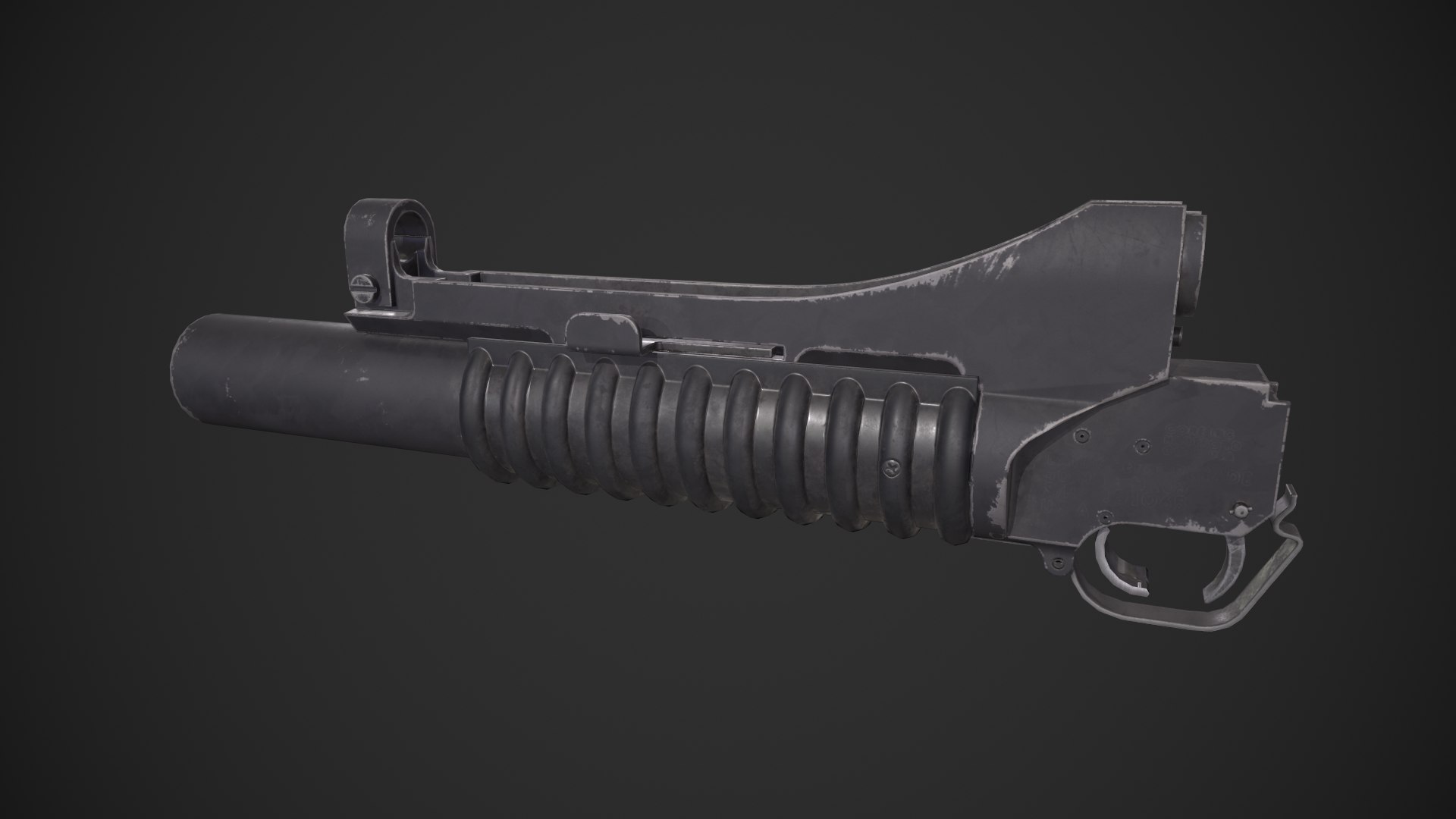 3D M203 Grenade Launcher Model - TurboSquid 1794401