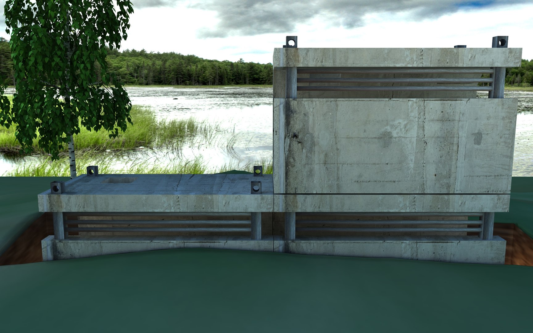 Bunker model - TurboSquid 1881671
