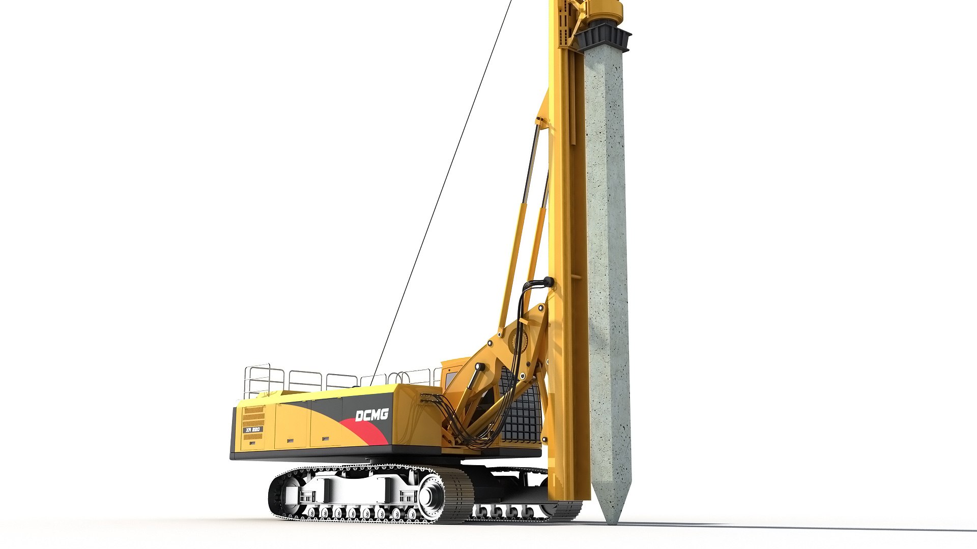 3D Pile Driver Model - TurboSquid 1403757