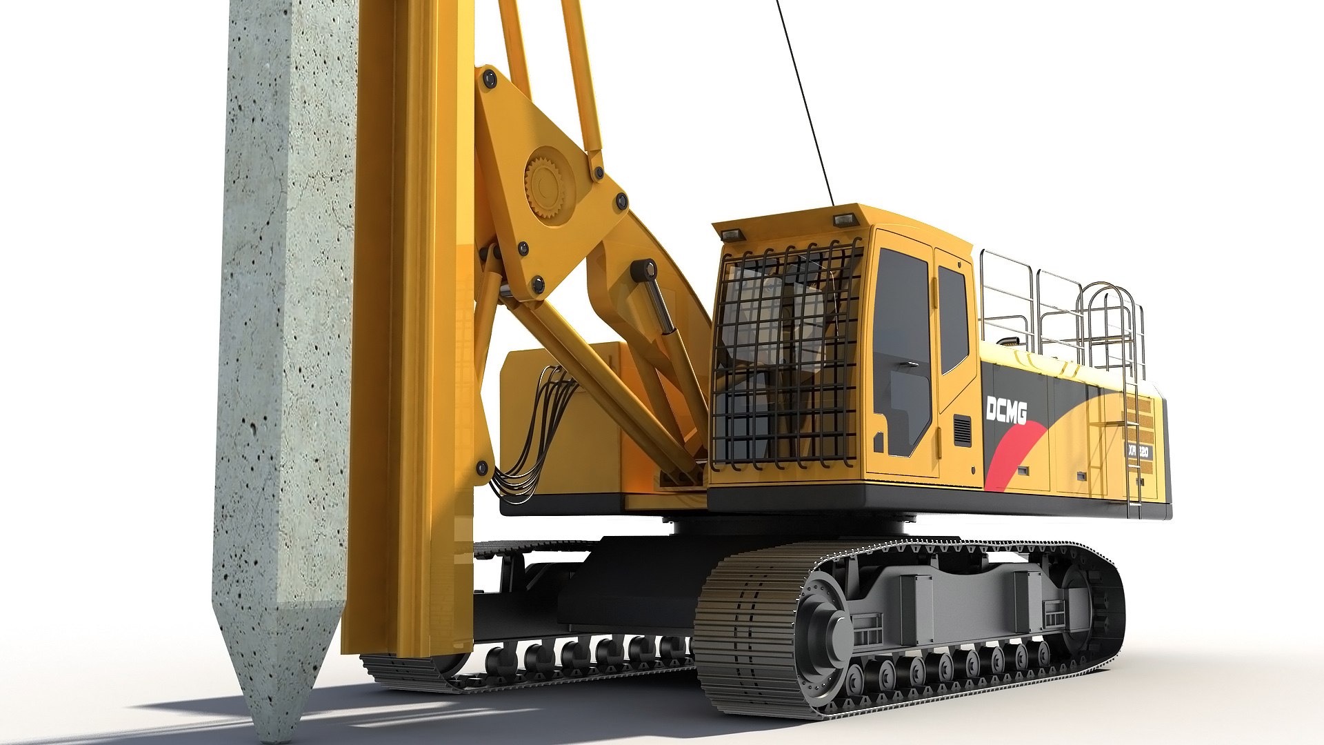 3D Pile Driver Model - TurboSquid 1403757
