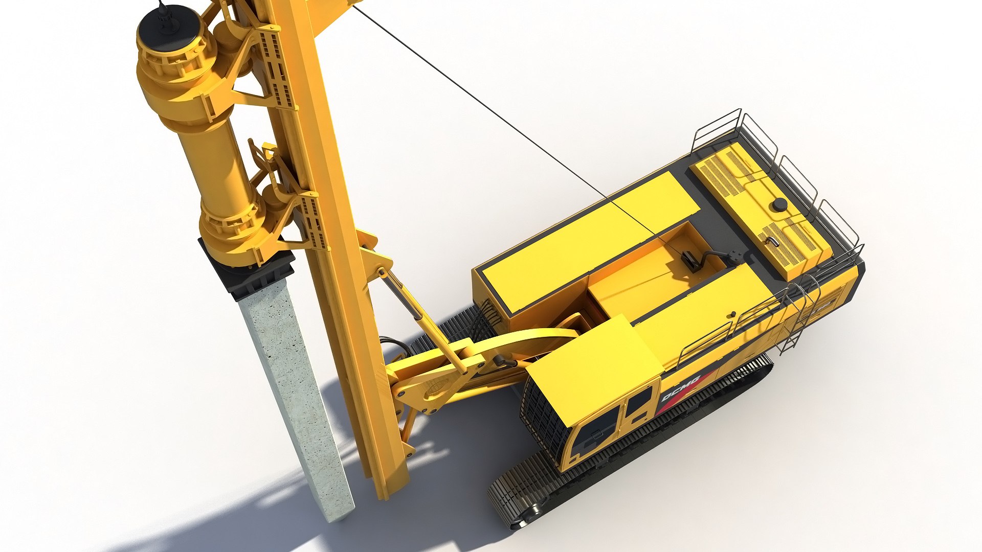3D Pile Driver Model - TurboSquid 1403757