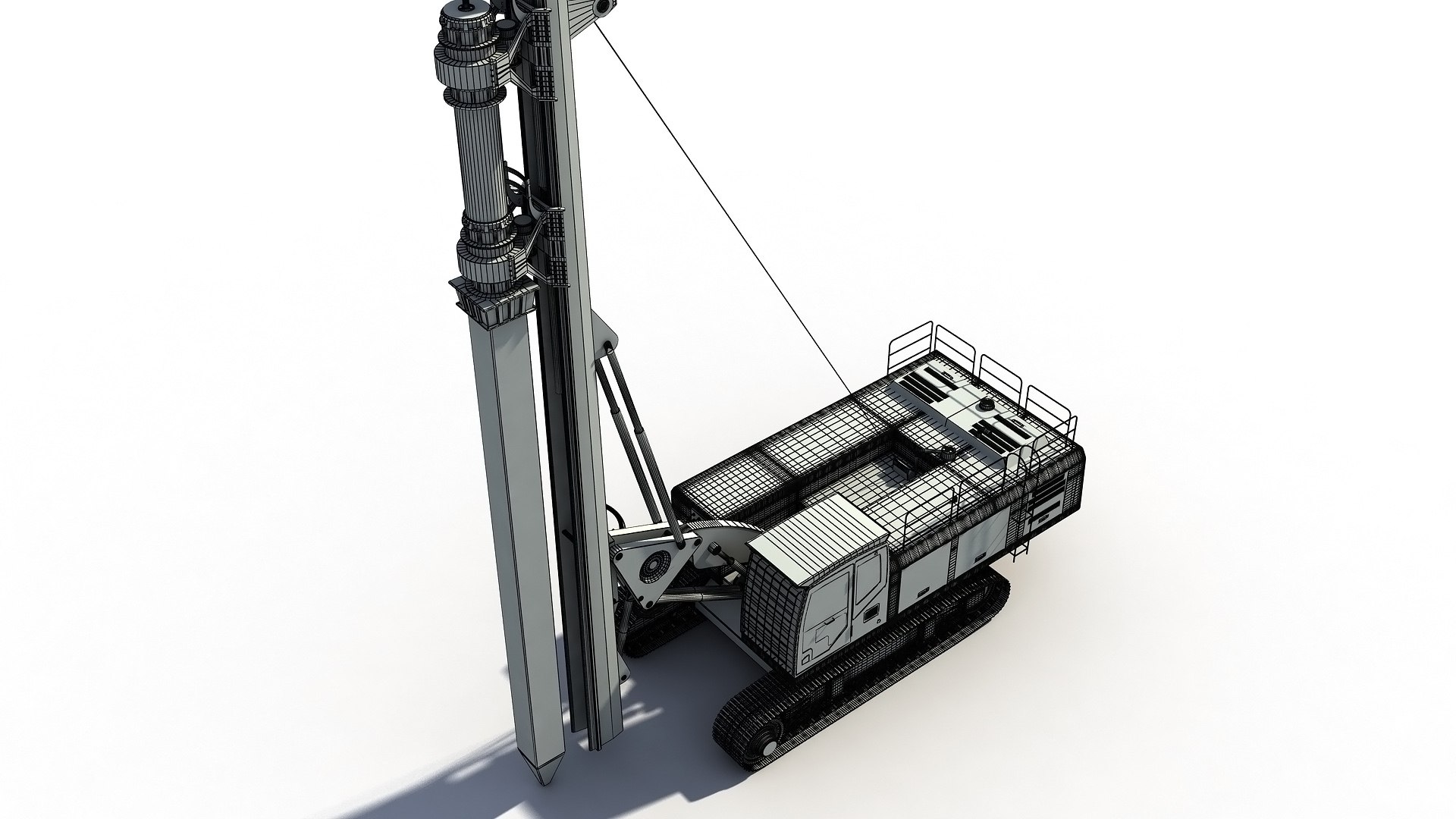 3D Pile Driver Model - TurboSquid 1403757