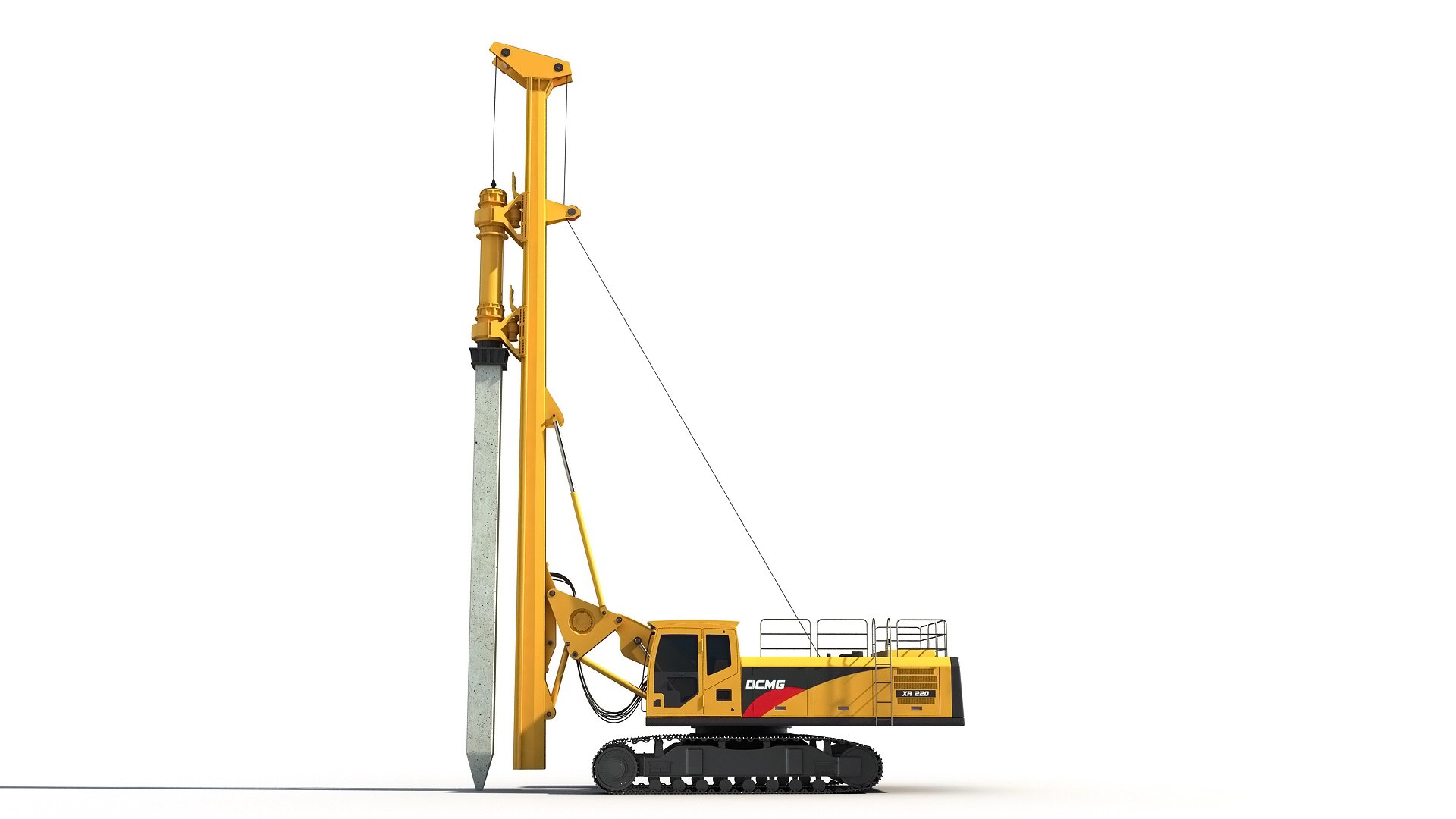 3D Pile Driver Model - TurboSquid 1403757